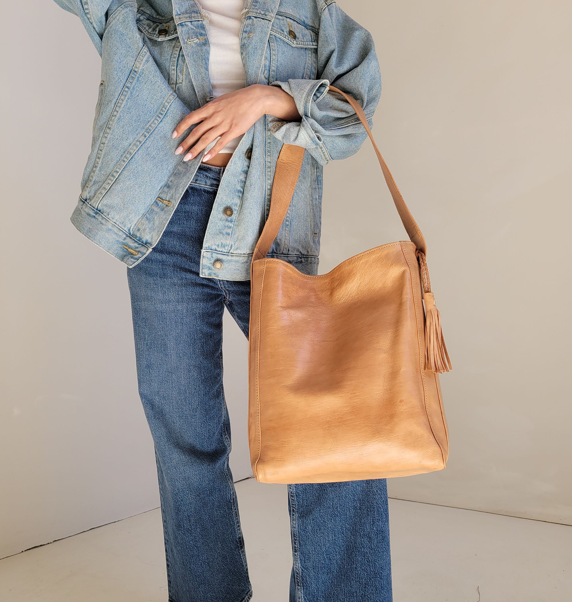 Ellie Leather Tote Bag – Minda Living